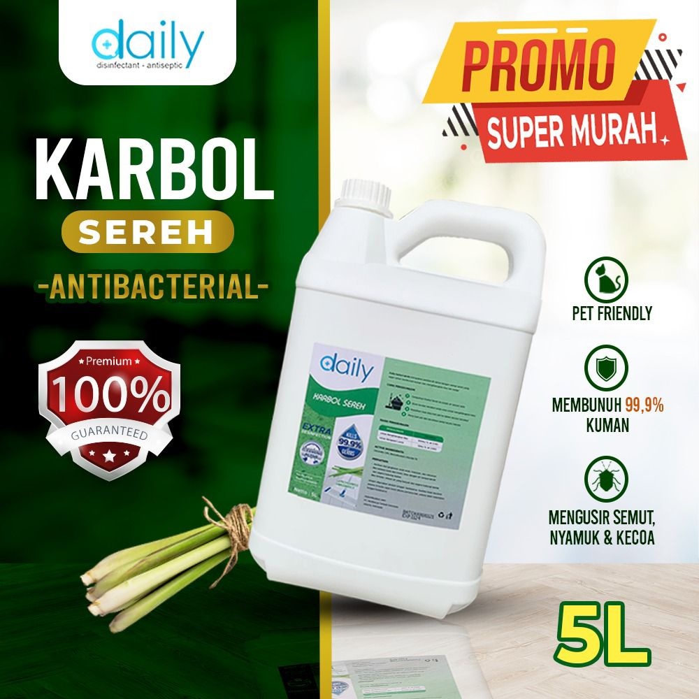 Jual Karbol Daily 5 Liter Anti Nyamuk dan Serangga Antibacterial ...