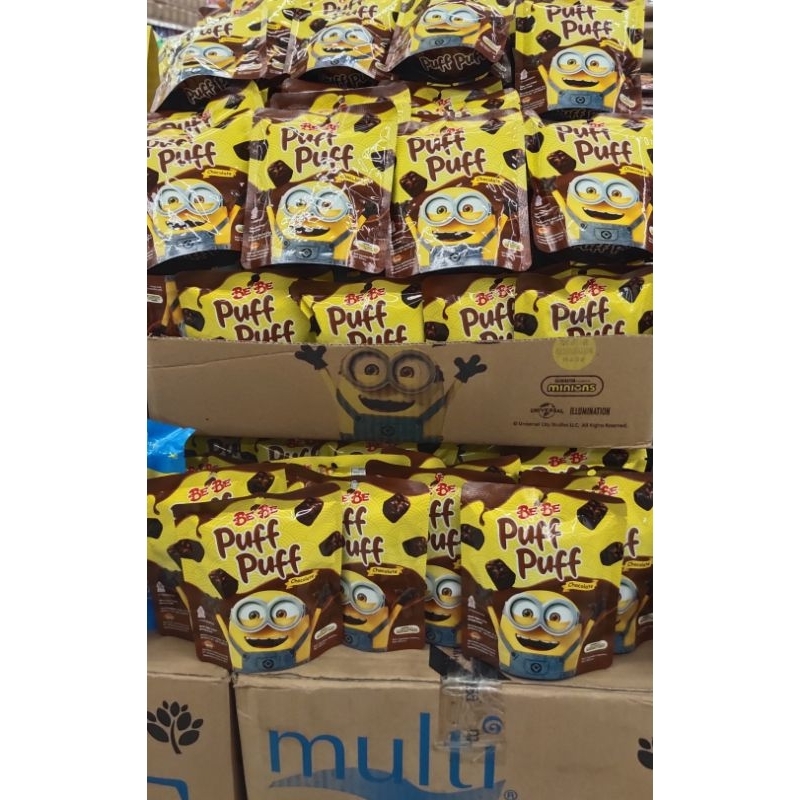 Jual BeBe Puff-Puff Minions Choklat snack Choklat | Shopee Indonesia