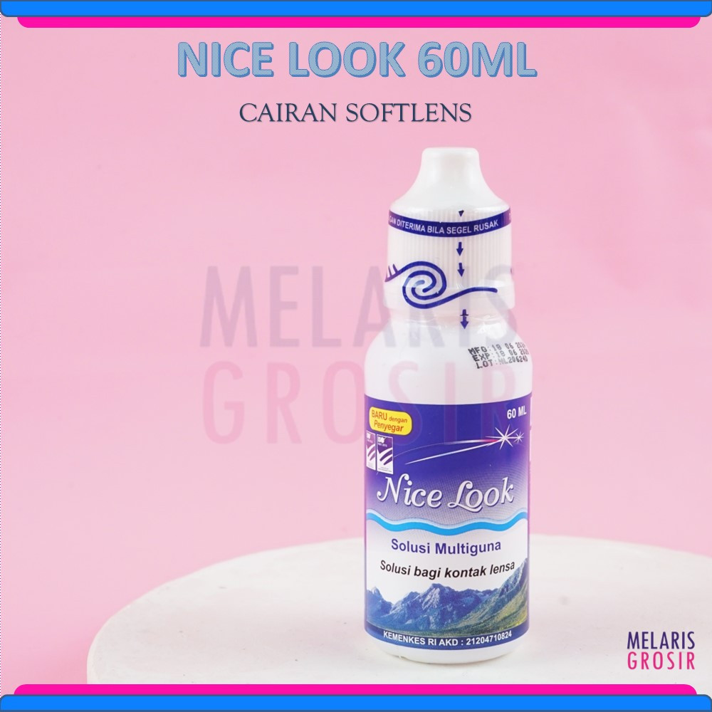 Jual CAIRAN PEMBERSIH SOFTLENS NICE LOOK 60 ML / AIR SOFLENS SOFLEN ...