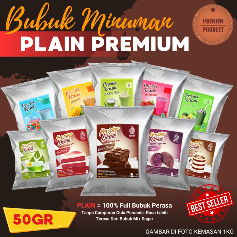 Jual Bubuk Minuman PREMIUM 50gr | Shopee Indonesia