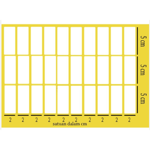 Jual LABEL STICKER 107 (18x50mm) | Shopee Indonesia