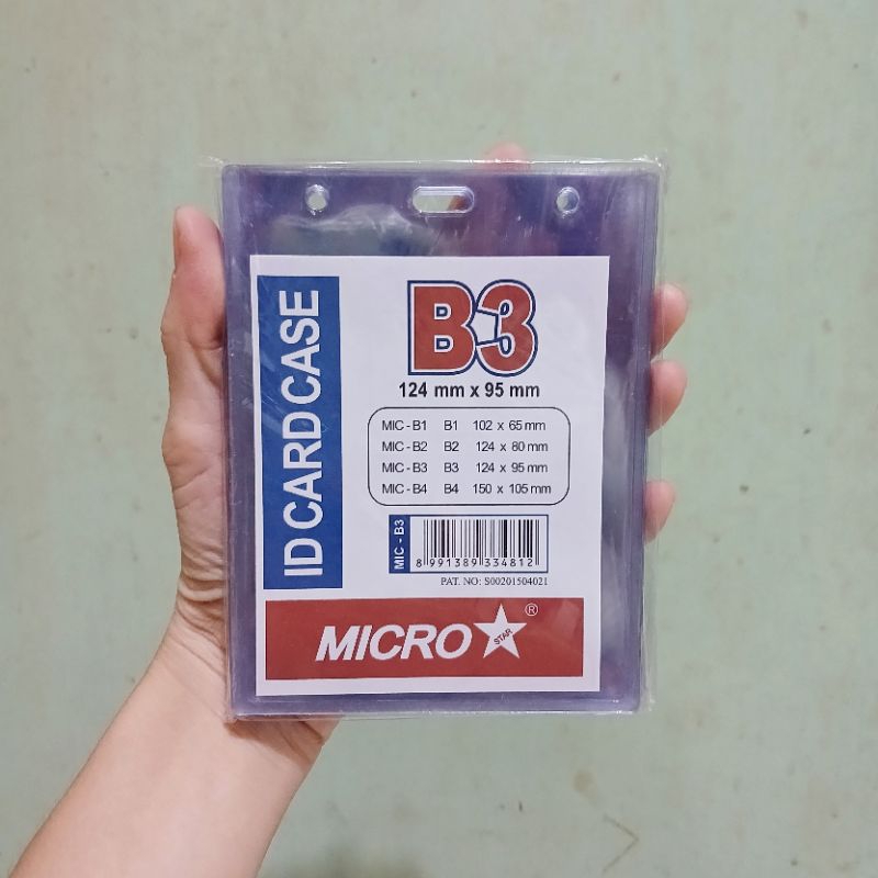 Jual (1 pak) Plastik Mika ID Card B2 B3 B4 isi 20pcs / Card Case Tebal Micro Star | Shopee Indonesia