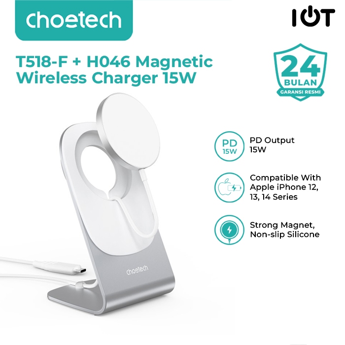 Jual Choetech T518-F+H046 Magnetic Wireless Charger 15W | Shopee Indonesia