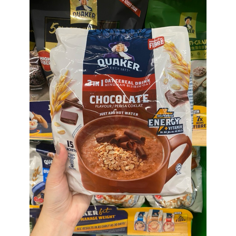 Jual quaker 3in1 oat cereal drink 15 sachets | Shopee Indonesia