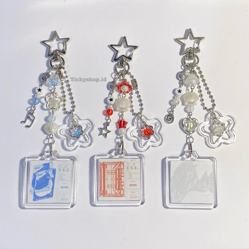 Jual Wave to earth themed beads Keychain /gantungan kunci manik ...