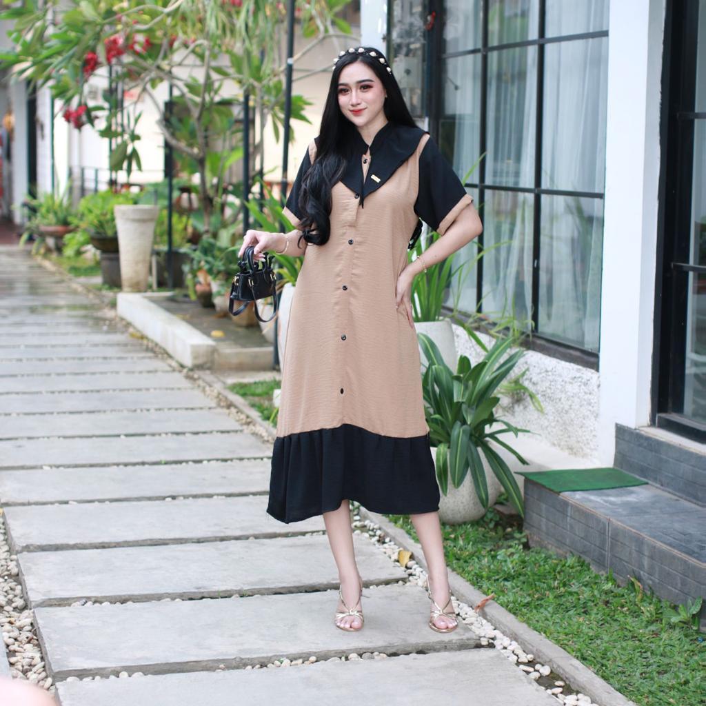 Jual DASTER BUSUI CRINKLE RAYYA SS - DRESS BUSUI FRIENDLY | Shopee ...