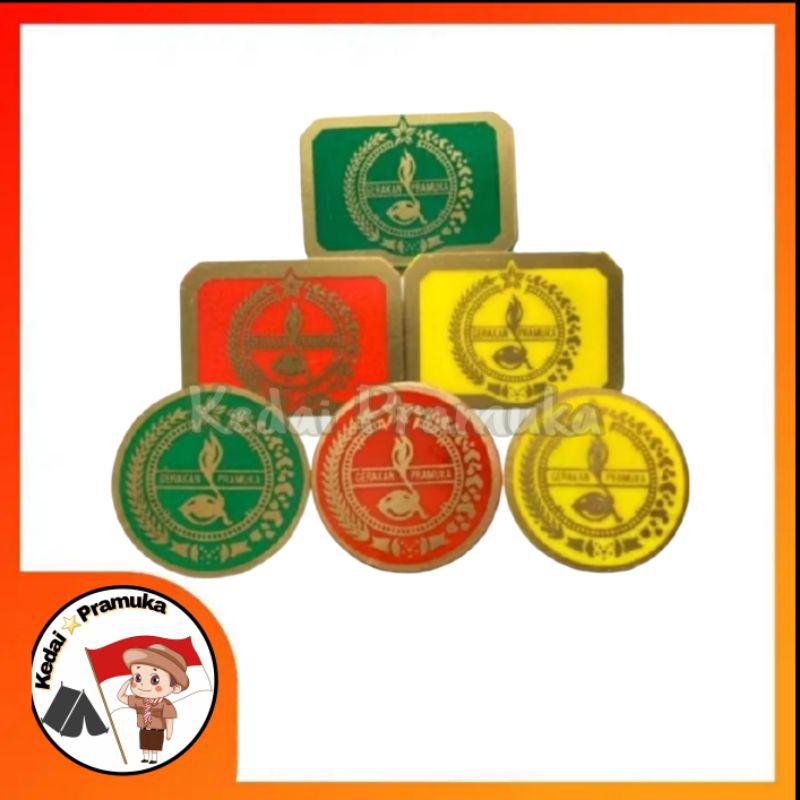Jual PIN EMBLEM TOPI PRAMUKA PUTRA PUTRI UNTUK ANGKATAN SD SIAGA SMP ...