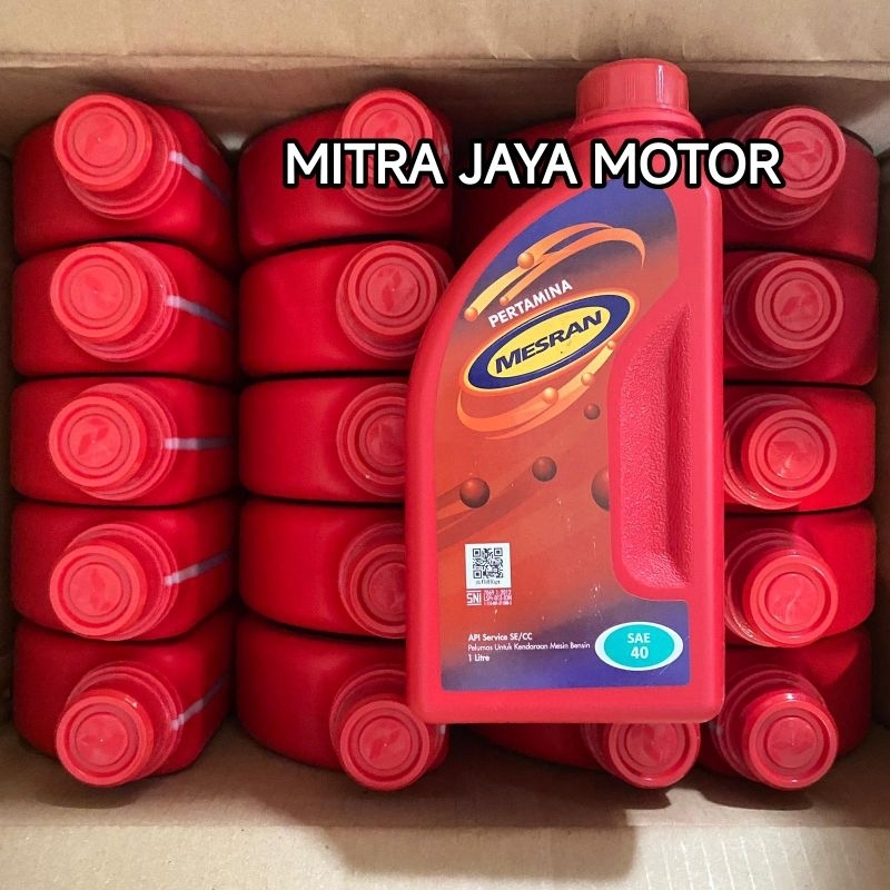 Jual 1 DUS = 20 Botol Oli Mesran SAE 40 1Liter | Shopee Indonesia