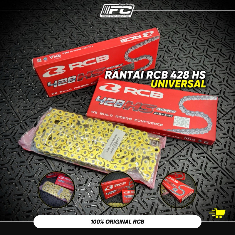 Jual RANTAI GOLD RCB 428 HS 122L UNIVERSAL ORIGINAL RCB RACING BOY ...