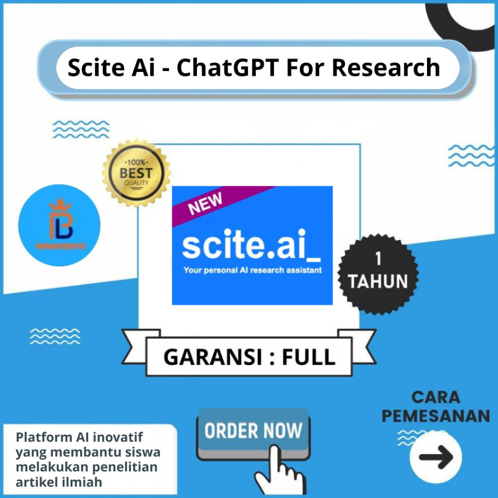 Jual SCITE AI Smart Citations Research Paper writing system Generating ...