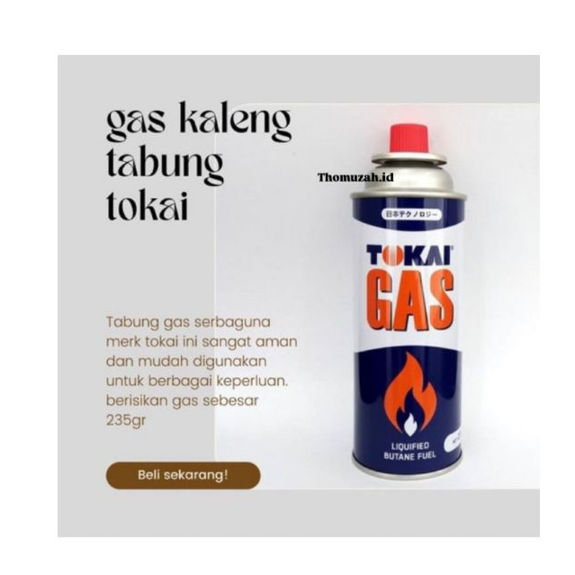Jual Gas Portable Tokai 235 Gram Gas Kompor Kaleng Mini Gas Grill Tokai ...