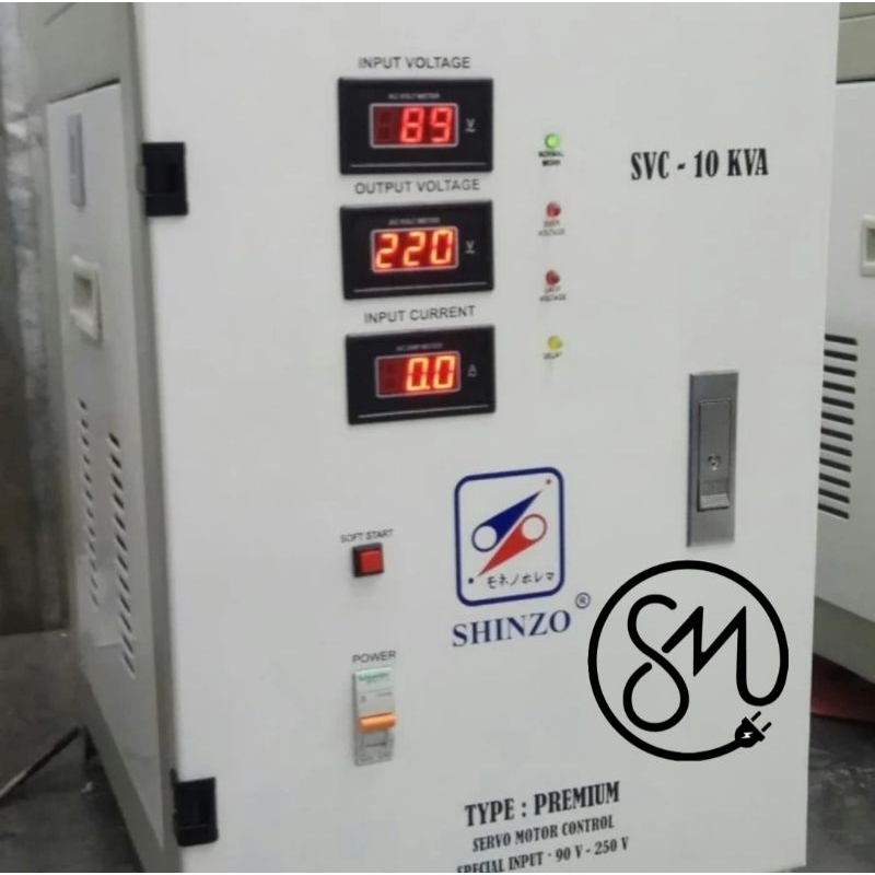 Jual Stabilizer SHINZO PREMIUM SVC 10KVA Stabil 10000 w Digital (90v - 250v) | Shopee Indonesia