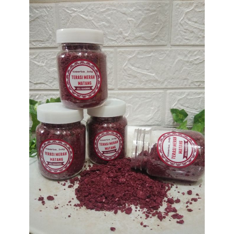 Jual terasi merah bubuk matang/terasi merah Sunda/terasi matang ...