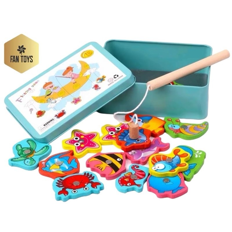 Jual Mainan Edukasi Pancing Ikan Kotak Kaleng / Mainan Anak Pancing ... Jual Mainan Edukasi Pancing Ikan Kotak Kaleng / Mainan Anak Pancing ...