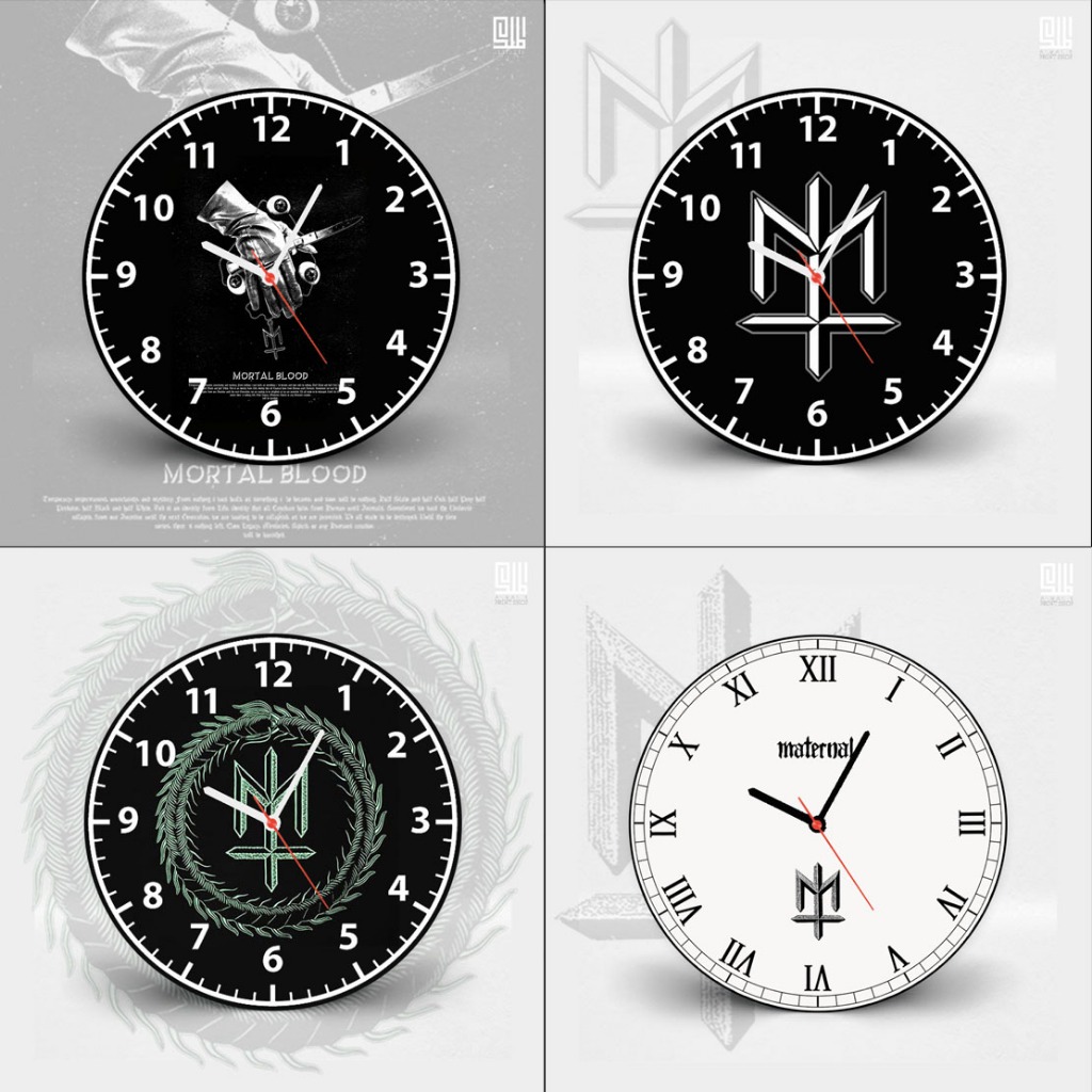 Jual Jam dinding - maternal disaster logo / jam dinding custom / jam ...