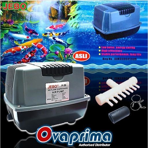 Jual Jebo P50 Pompa Udara Aerator Hi-Flow Air Pump Blower | Shopee ...