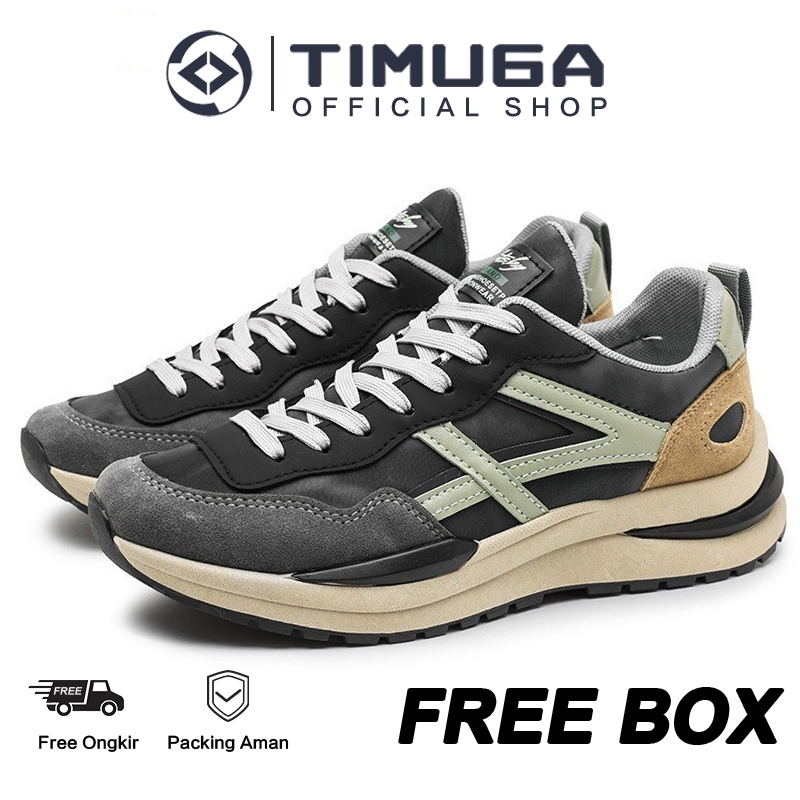 Jual TIMUGA Sepatu Pria Sneakers Casual Sepatu Olahraga Lari Kerja ...