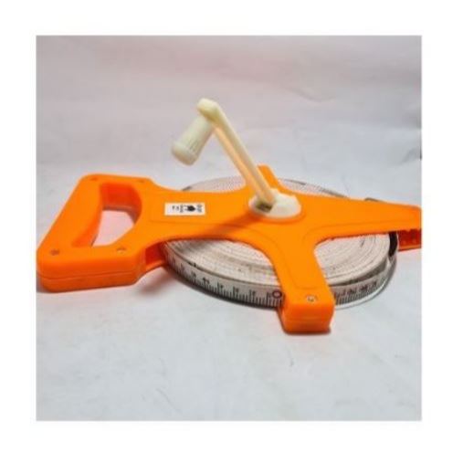 Jual BISON METERAN T 50 METER ALAT UKUR JALAN TANCAP TANAH GULUNG FIBER ...