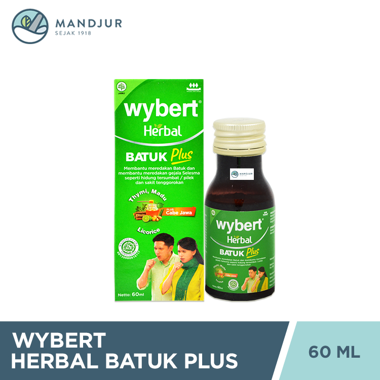 Jual Wybert Herbal Batuk Plus Sirup 60 mL - Obat Batuk Herbal | Shopee ...