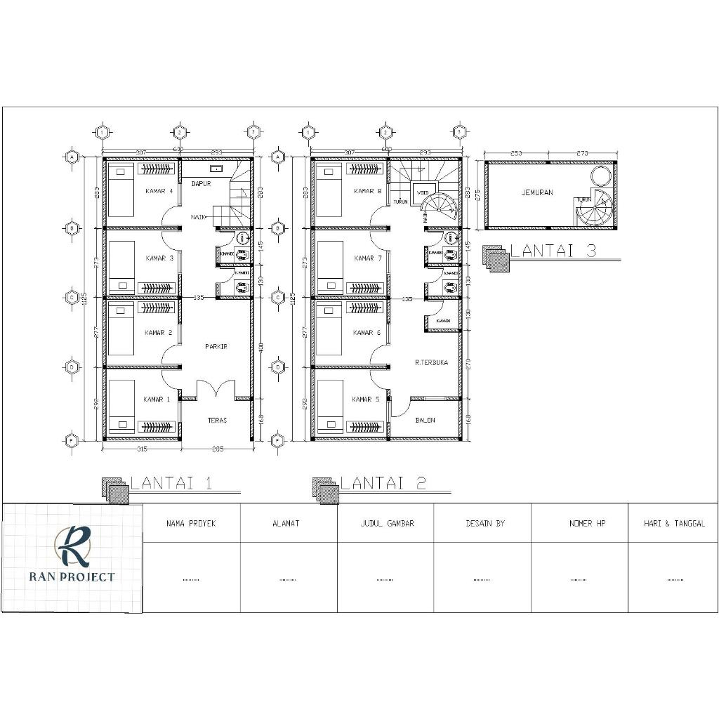 Jual Jasa Desain Denah Bangunan 2D Site Layout Rumah Toko Gedung ...