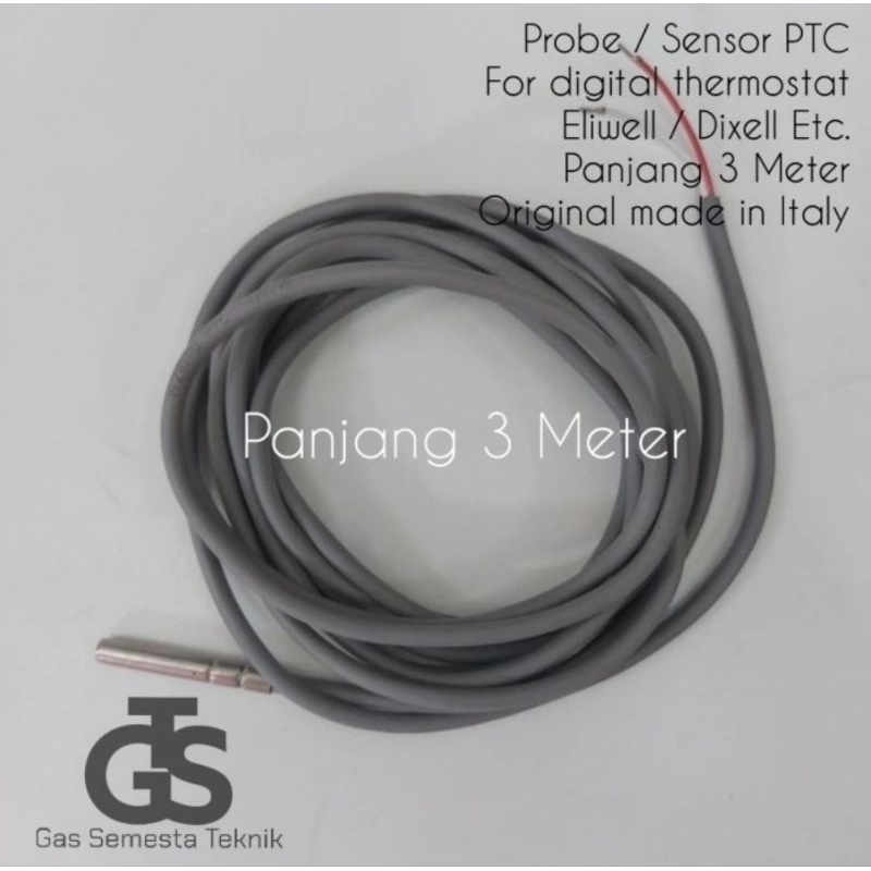 Jual PROBE SENSOR PTC FOR ELIWELL DIXELL DLL (PANJANG 3 METER) | Shopee ...