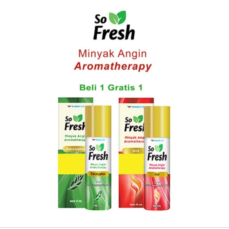 Jual So Fresh Minyak Angin Aromatherapy 10ml ( Banded 1 Free 1 ...