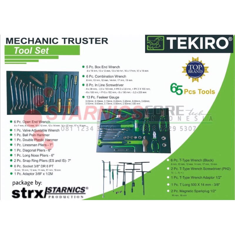 Jual MECHANIC THRUSTER TOOLSET TEKIRO | Shopee Indonesia