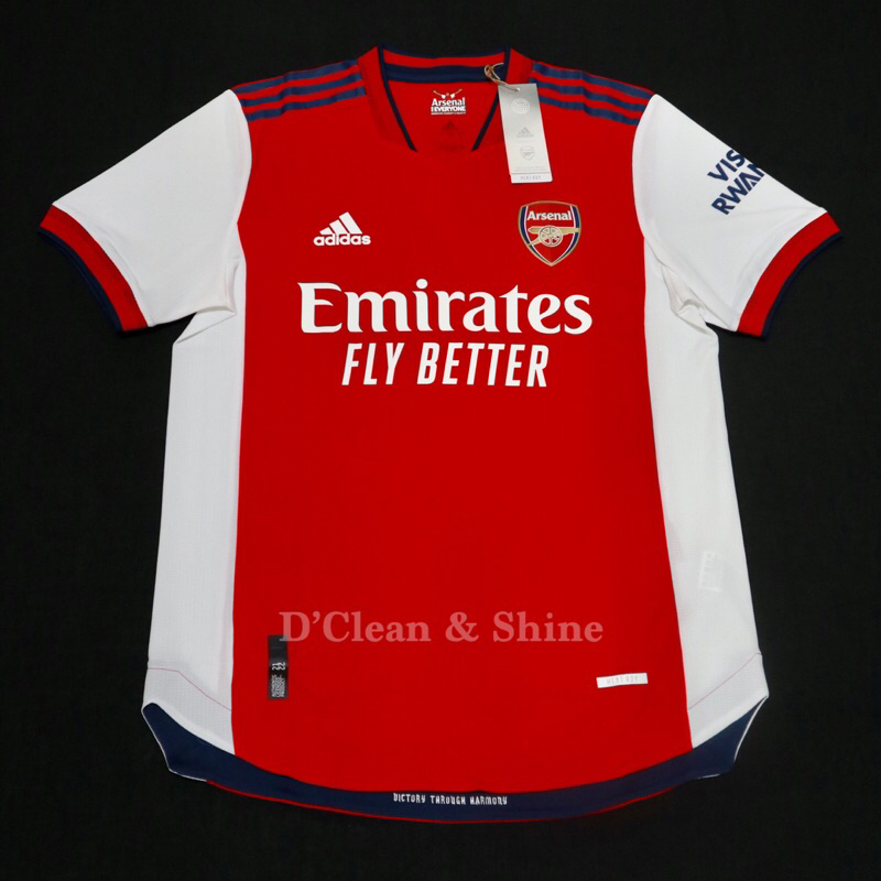 Jual Jersey Original Arsenal Home 2021/2022 Adidas Authentic Heat Rdy ...