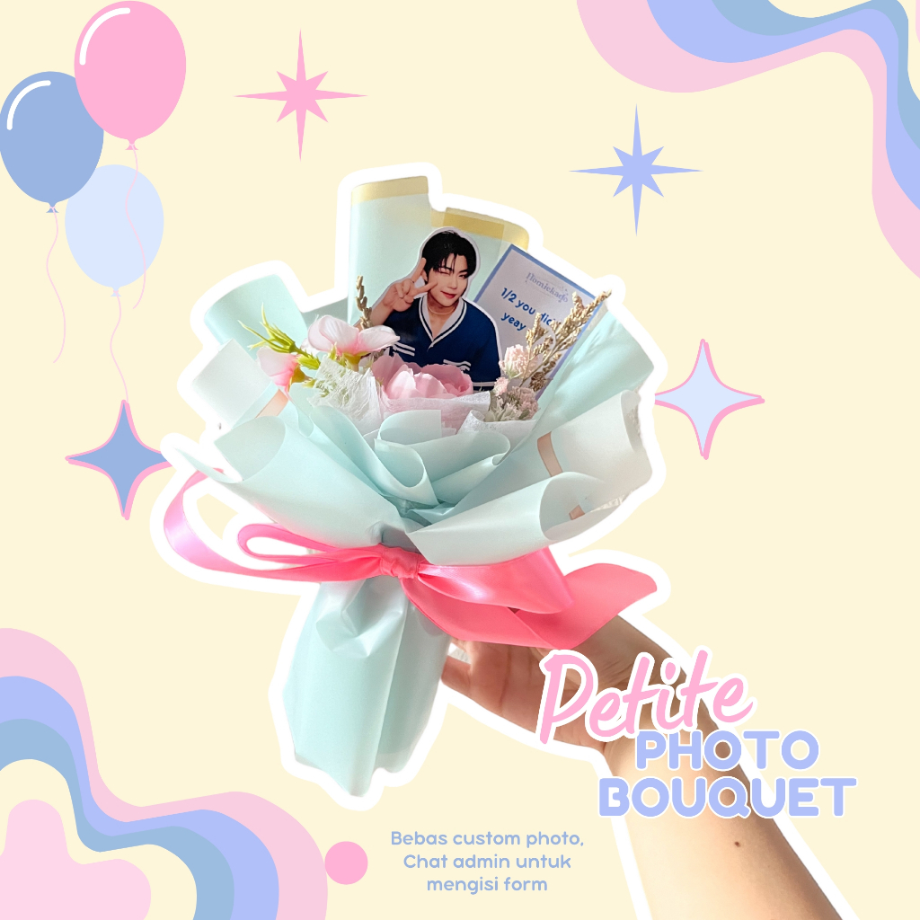 Jual [CHAT SBLM CO] HOMIEKADO Petite Photo Bouquet buket foto single ...