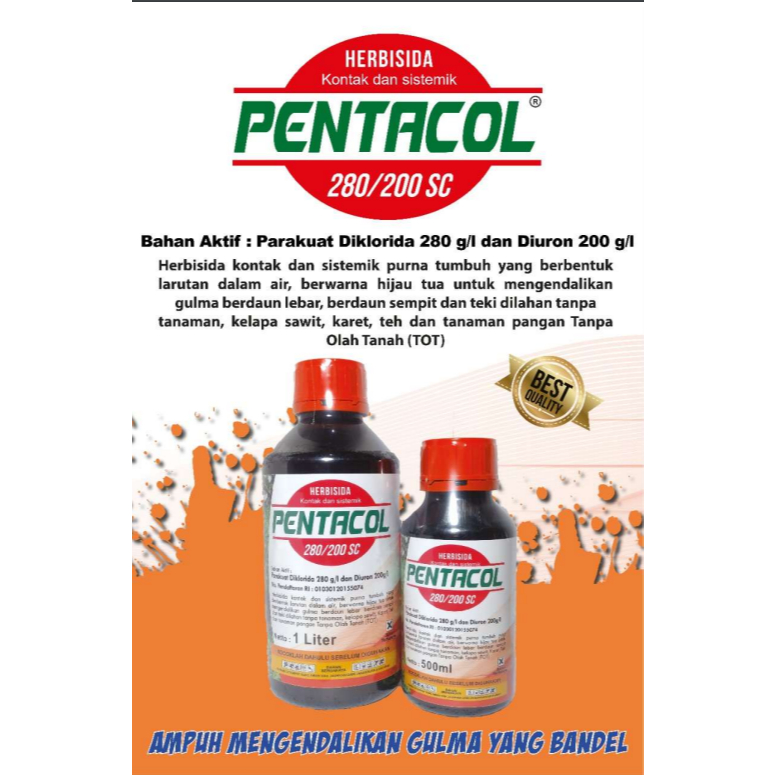 Jual Herbisida PENTACOL 280/200 SC - Racun Rumput Lulangan Ampuh mati ...