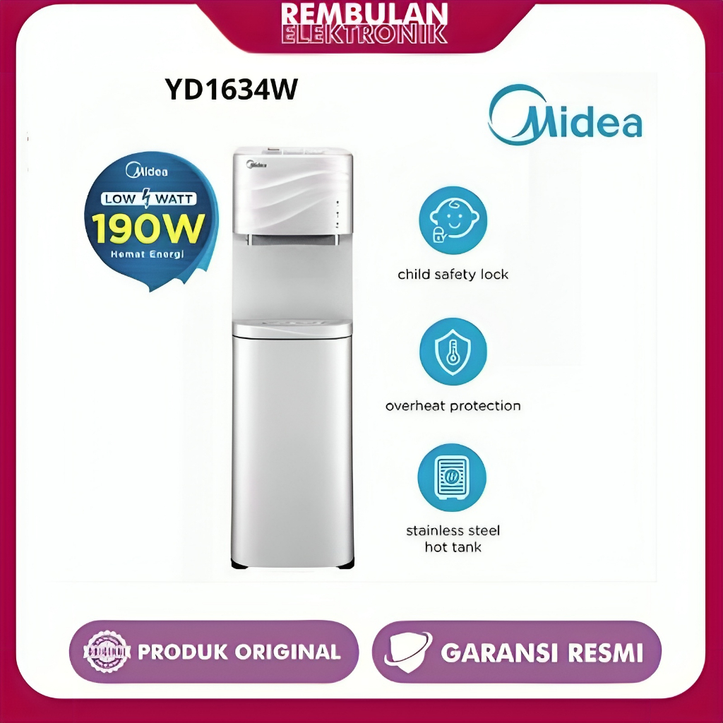 Jual Midea Dispenser Galon Bawah YD-1634W | Shopee Indonesia