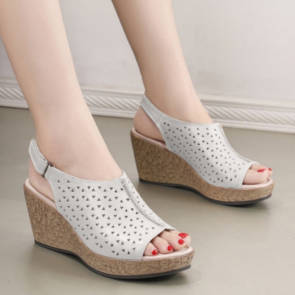 Jual Dexa - Ardhelia Sandal Wedges Wanita 9 cm / Sandal Velcro / Sandal ...