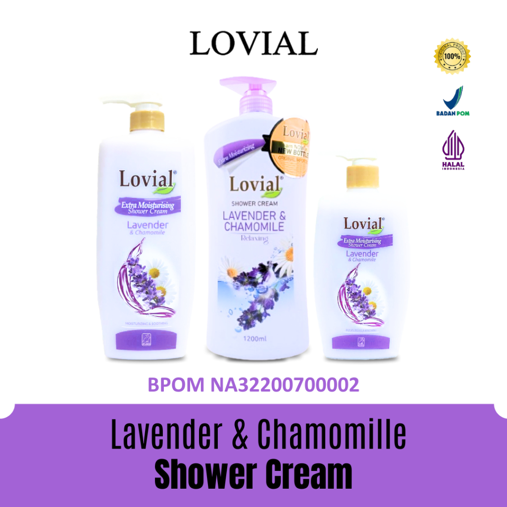 Jual Lovial - Shower Cream Lavender & Chamomille - Sabun Mandi Cair ...