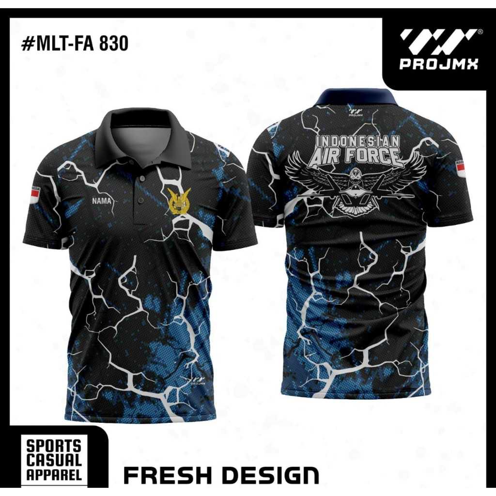 Jual PROJMX - KAOS JERSEY MILITER TNI AU ( BISA CUSTOM ) | Shopee Indonesia