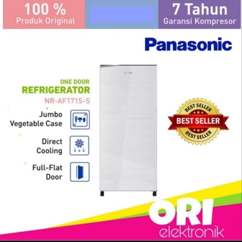 Jual PANASONIC LEMARI ES 1 PINTU 155L NR-AF171S-S SILVER | Shopee Indonesia