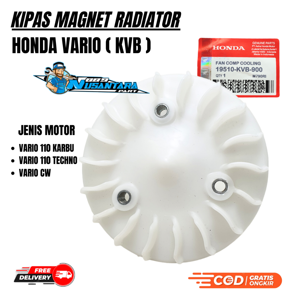 Jual KIPAS MAGNET PENDINGIN MESIN RADIATOR VARIO 110 KARBU KVB / VARIO ...