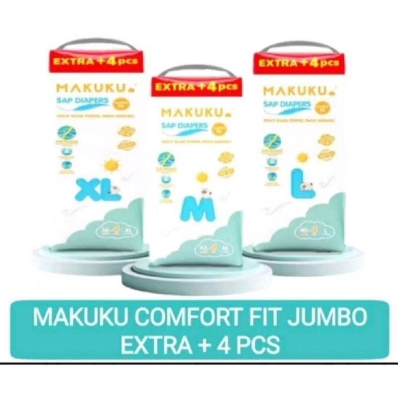 Jual MAKUKU FIT JUMBO M42+4/L40+4/XL38 | Shopee Indonesia