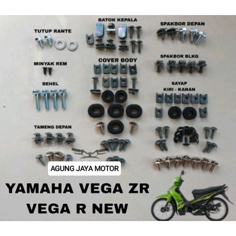 Jual Baut Full Body Lengkap Vega ZR/Vega R New/Jupiter Z1 | Shopee ...