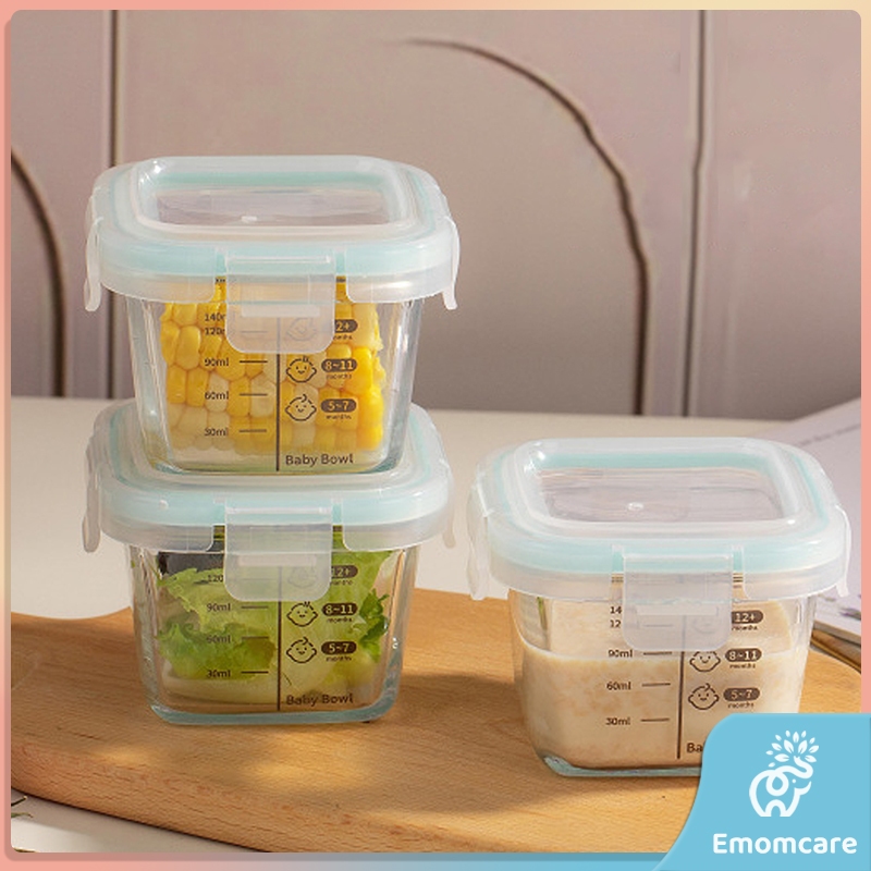 Jual Kotak Tempat Makan Kaca Baby Glass Food Container Kedap Udara ...