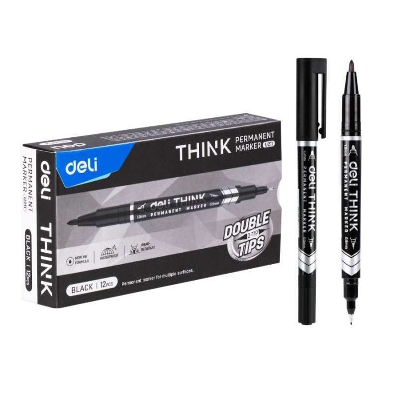 Jual (1 pcs) SPIDOL 2 IN 1 KECIL PERMANENT DELI ( 1 SISI SPIDOL,1 SISI ...