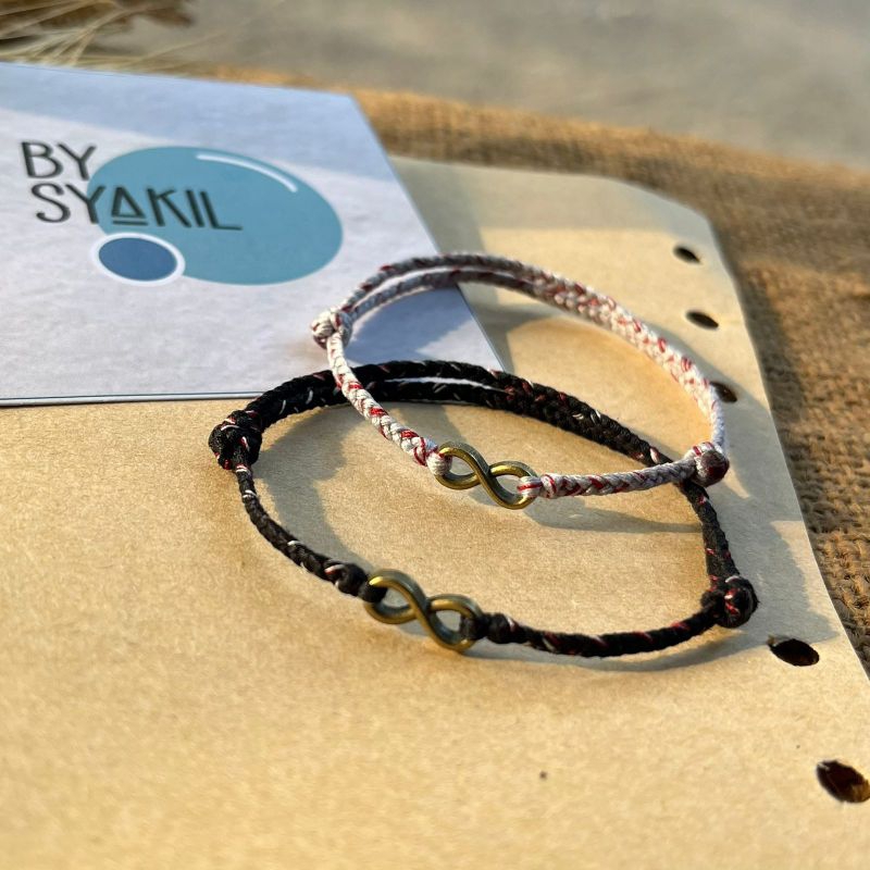 Jual By.Syakil • gelang infinity bracelet sliding part 1 • gelang ...