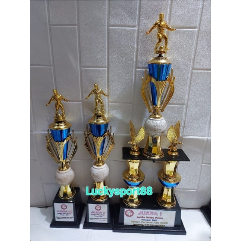 Jual trophy Piala 2kaki paket no.5 sepak bola futsal 1 set | Shopee ...