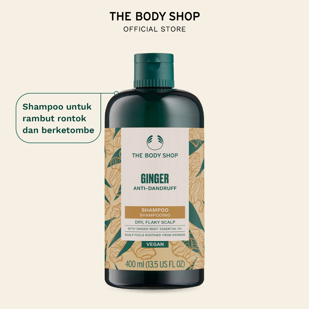 Jual The Body Shop Ginger Anti Dandruff Shampoo 400ml | Shopee Indonesia