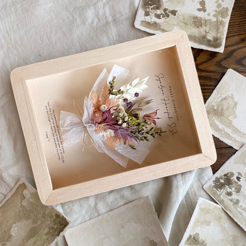 Jual ”Omakase Bouquet” Flower Frame | Bingkai 3D Bunga Kering | Kado ...