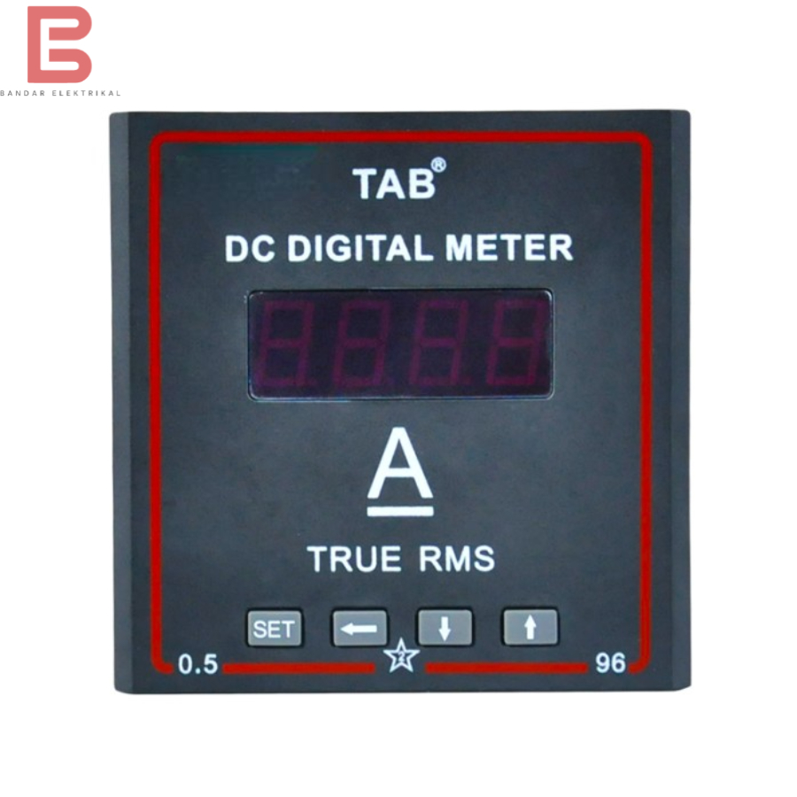 Jual Ampere Meter Digital DC 96 x 96 via shunt 75mV TAB Amperemeter ...
