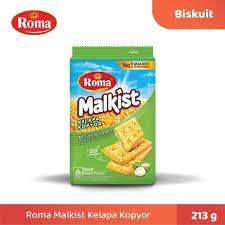 Jual SNACK BISKUIT ROMA MALKIST KELAPA KOPYOR KUE MALKIST RASA KOPYOR ...