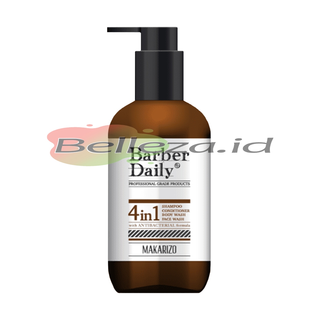 Jual Makarizo Professional Barber Daily 4in1 (Shampoo, Conditioner ...