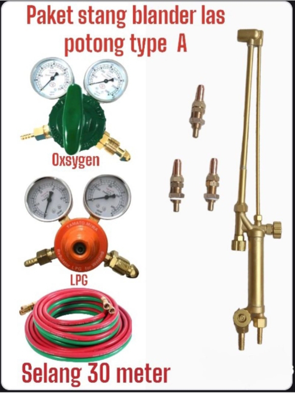 Jual BLANDER LAS POTONG BESI BAJA YAMATO TYPE A LPG LENGKAP | Shopee ...