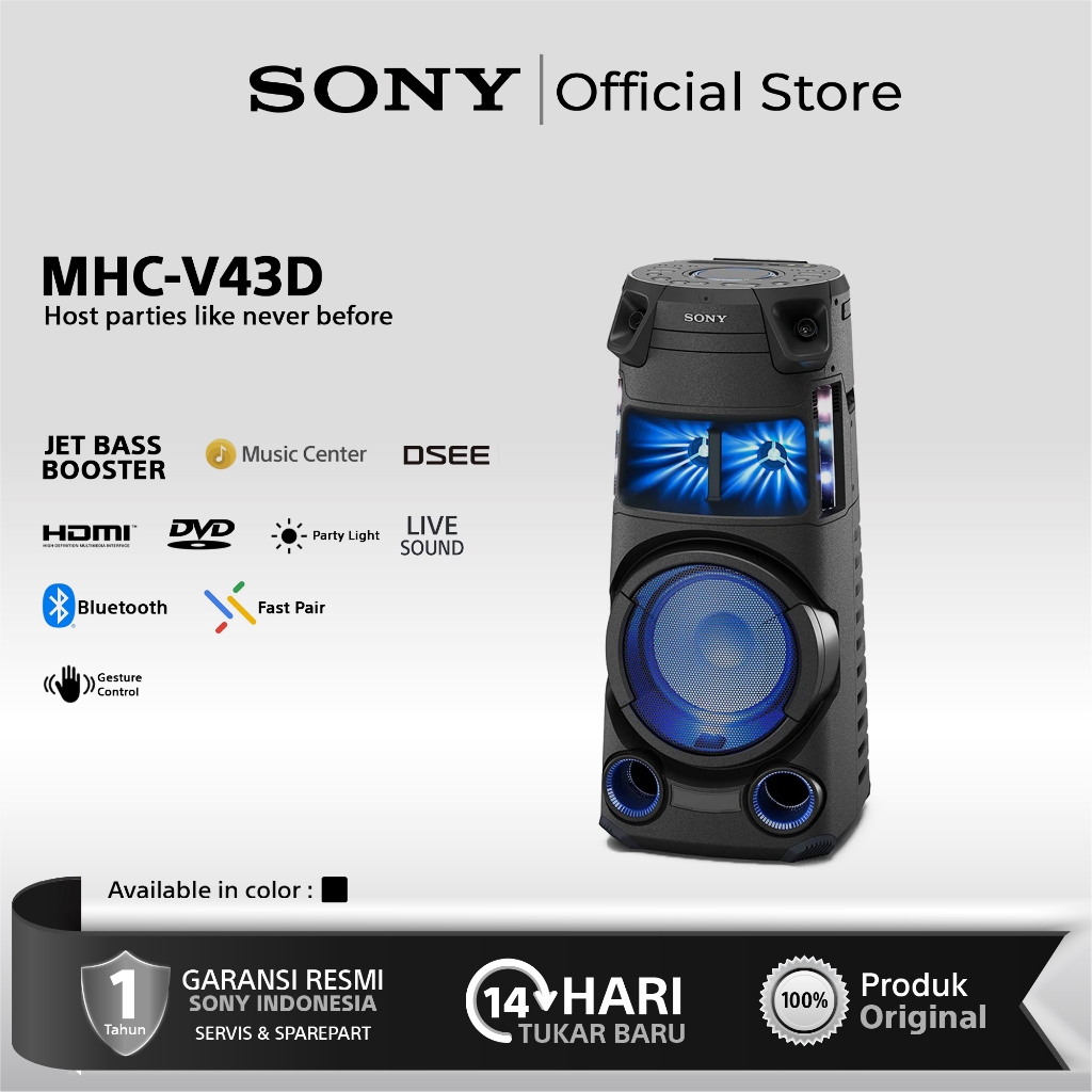 Jual SONY MHC-V43D High Power Audio System with BLUETOOTH Technology ...