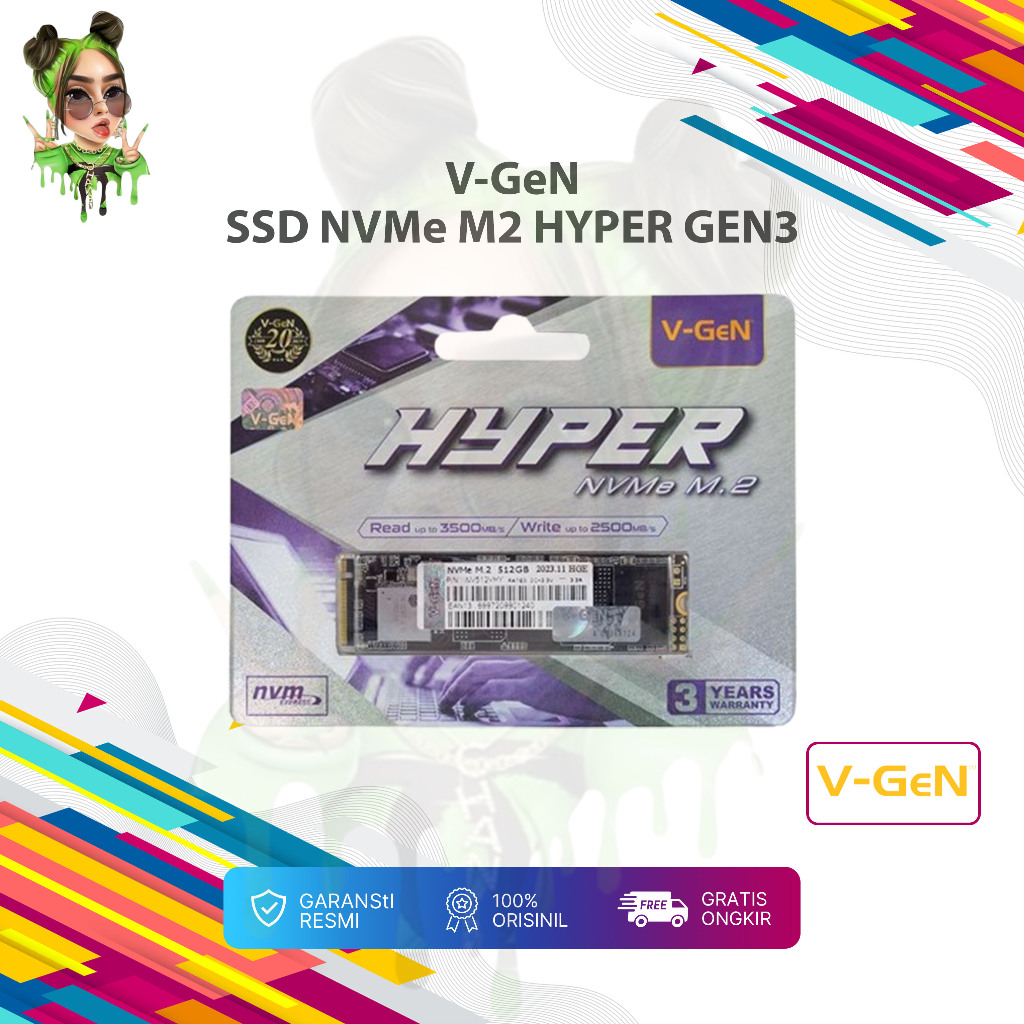 Jual SSD M.2 NVMe V-GeN | Solid State Drive M2 512 GB VGEN Hyper 128GB ...